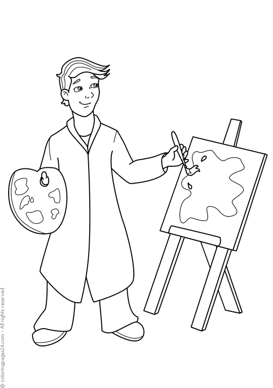 Artists 5 | Coloring Pages 24